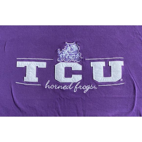 Cadre | Shirts | Mens Retro Y2k Tcu Horned Frogs Embroidered Split Bar ...